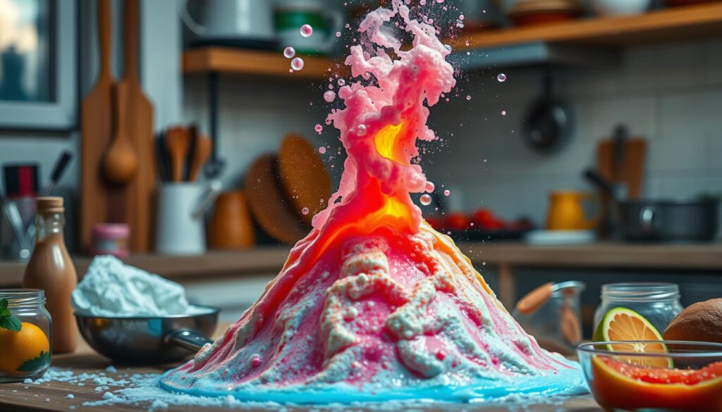 Backpulver Vulkan: Spektakuläres Experiment zuhause