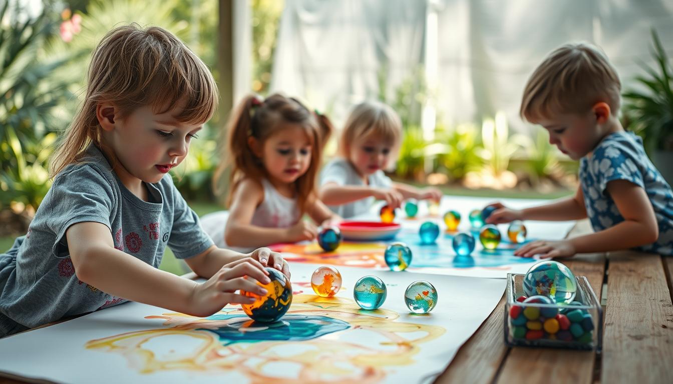 Tuschen mit Kindern: Ideen für Wasserfarben